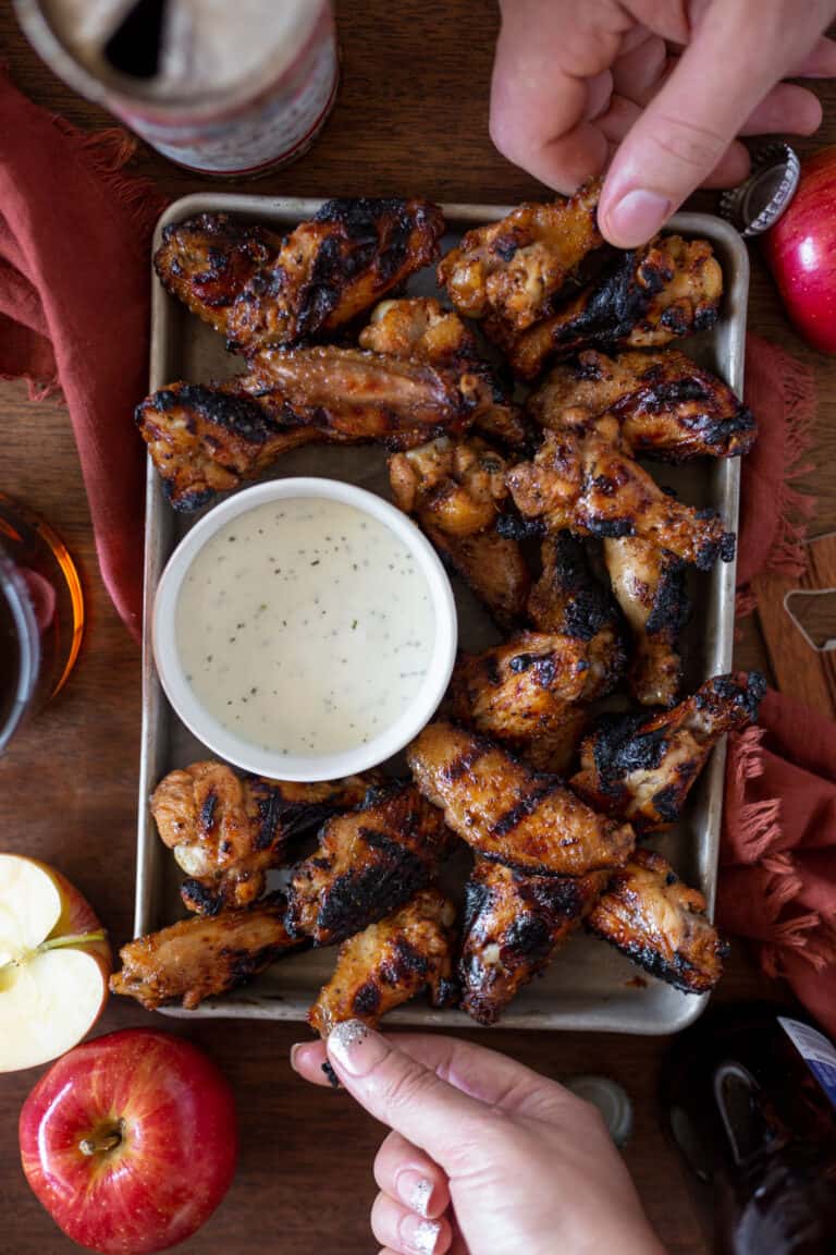 Apple Cider Brined Chicken Wings - Essence Eats
