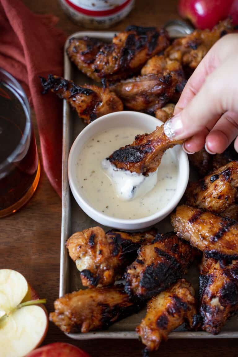 Apple Cider Brined Chicken Wings - Essence Eats